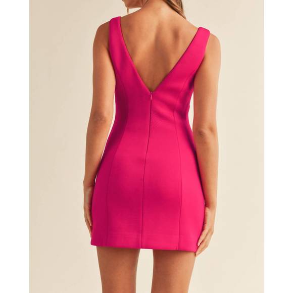 Mable | Dresses | New Mable Illusion Mini Dress In Hot Pink | Poshmark